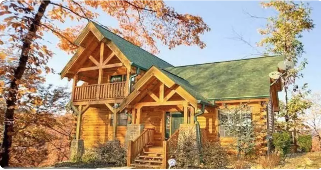 A Log Home With Its Own Home Theater